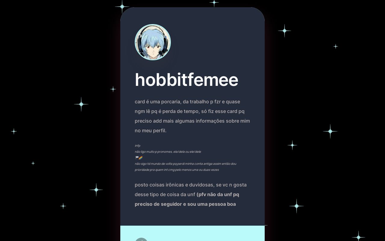 só os humildes entraram no meu card